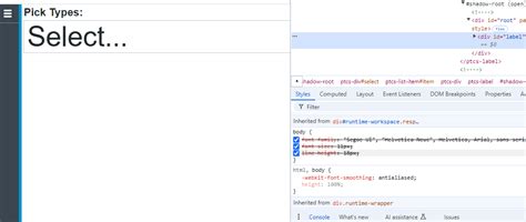 Solved Dropdown Selected Option Font Ptc Community
