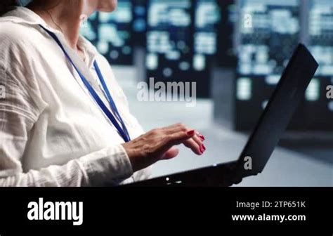 Precise Professional Working In Server Farm Housing Gpu Dedicated Supercomputers That Can