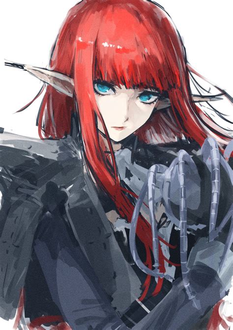 Safebooru 1girl Black Cloak Black Jacket Blue Eyes Blunt Bangs