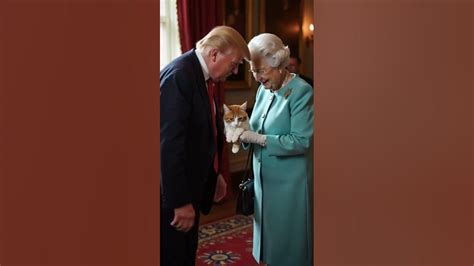 Donald Trumps Royal T 🎁😺 A Cat For Queen Elizabeth Ii 👑 Youtube