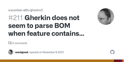 Gherkin Does Not Seem To Parse BOM When Feature Contains Language