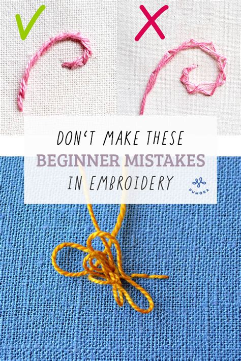 Avoid These 5 Embroidery Mistakes