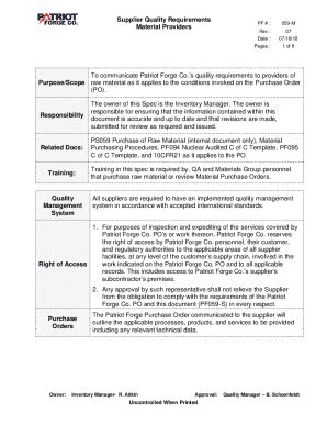Fillable Online Process Specification Form Process Spec Fax Email Print PdfFiller