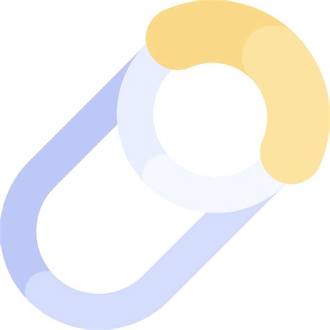 Safety Pin Kawaii Flat Icon