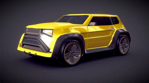 Crossover Concept Car 3d Model