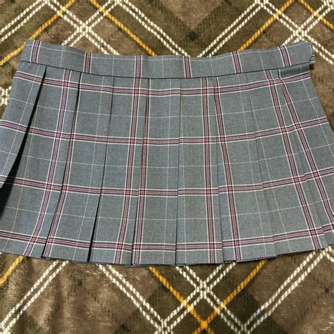 制服市場 大阪府 上宮高校 制服 マイクロミニスカート W75 丈27 冬用 大きいサイズ