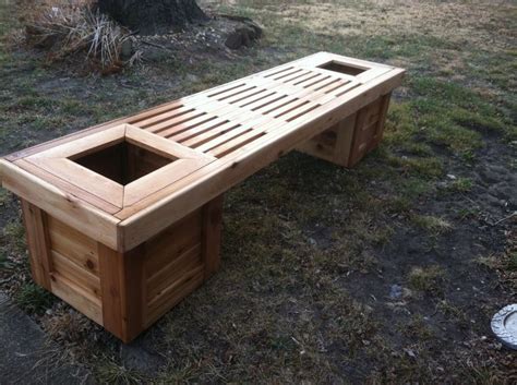 Diy Planter Bench For Your Garden