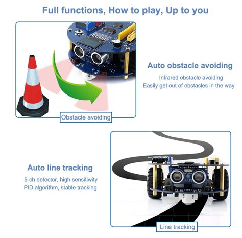 Alphabot2 Robot Building Kit For Arduino No Arduino Controller
