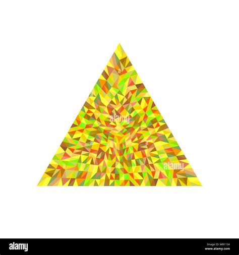 Geometrical Abstract Tiled Mosaic Triangle Symbol Colorful Vector Design Element With