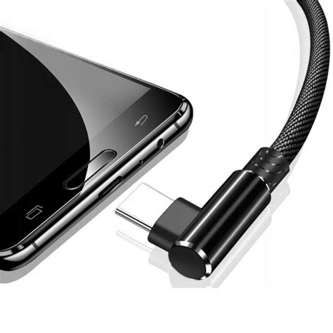 Kabel Usb Typ C Kątowy 1m W Oplocie Usb Usb C Alltronix