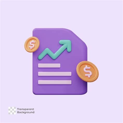 Premium Psd Financial Data Analytics 3d Icon