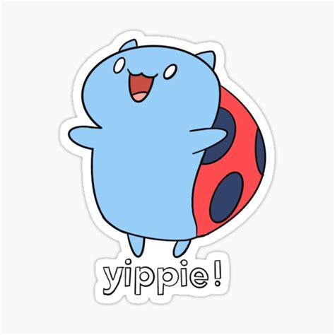 Cat Bug Yippie Sticker For Sale By Shaylanguyenart Redbubble