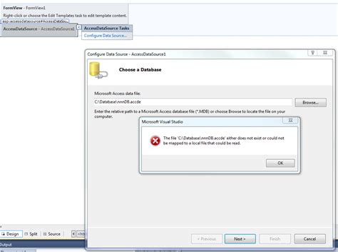C Cant Add A Accde Ms Access Filelocated Outside The Project