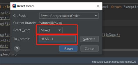 Idea Git Commit之后，想撤销commitidea Git提交了多次记录想删除其中一次 Csdn博客