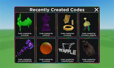 UGC Limited Codes Roblox