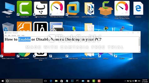 How To Enable Or Disable Remote Desktop In Your Pc Youtube
