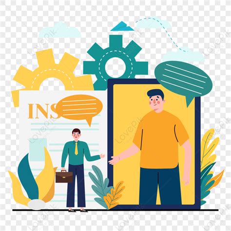 무조건적인 커뮤니케이션 팀 협업 캐릭터 일러스트서비스개념 Png 일러스트 무료 다운로드 Lovepik