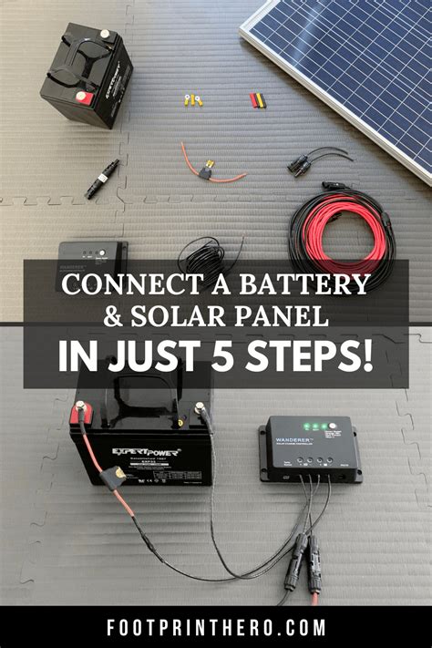 How To Connect A Solar Panel To A Battery Steps W Videos Footprint Hero