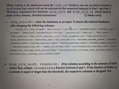 Solved When Reading In The Dataframe Using The Load Csv