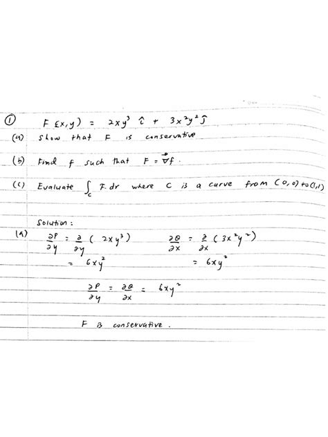 Practice Fundamental Theorem Of Line Integral Pdf