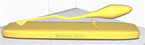Nimbus 3000 With Decorative Base Nimbus 3000 Con Base Para Decorar From Harry Potter By