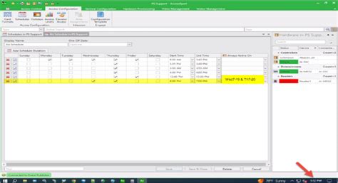 Access Expert Exception Schedule For Specific Dates Example Schneider
