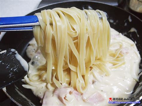 카르보나라 파스타 시판용소스 니가 참 좋다