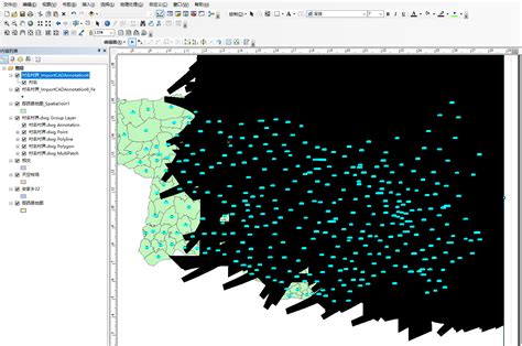 arcgis导入cad注记之后，字符特别大，整个图黑了，怎么调整字符大小