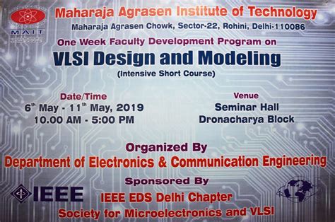 Faculty Development Program On Vlsi Design And Modeling Intensive Short Course