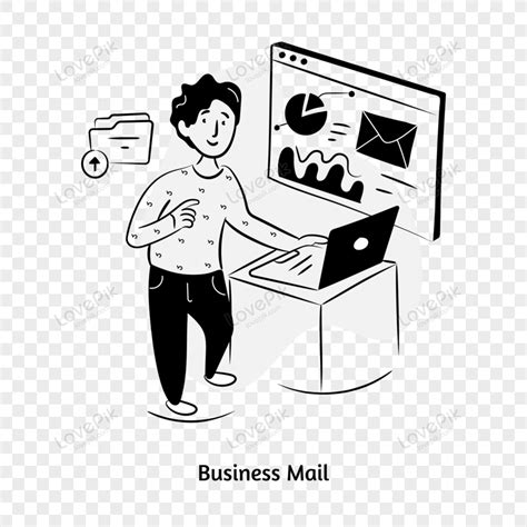 온라인 비즈니스 데이터 분석 손으로 그린 그림 Png 일러스트 무료 다운로드 Lovepik