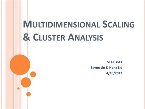 Ppt Multidimensional Scaling And Cluster Analysis Powerpoint Presentation Id2666780