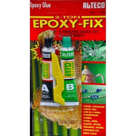 กาว Epoxy อีพ็อกซี่ ใส 2 ตัน แห้งภายใน 5 นาที Alteco ของแท้ Quick Clear Epoxy 2 ปะเหล็ก ติด