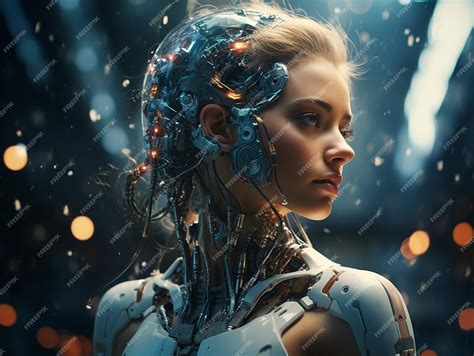 Premium Ai Image Artificial Intelligence Female Robot Female Tech Technology Business