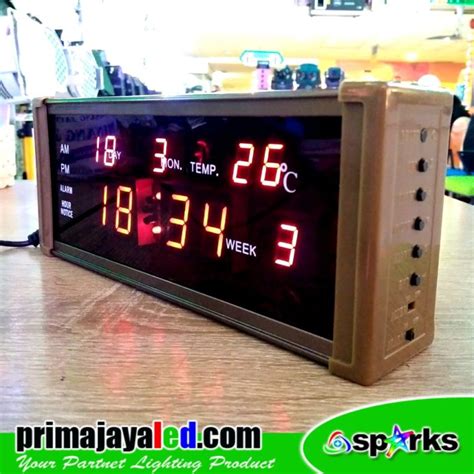 Jam Meja Digital Mini Light • Prima Jaya Led