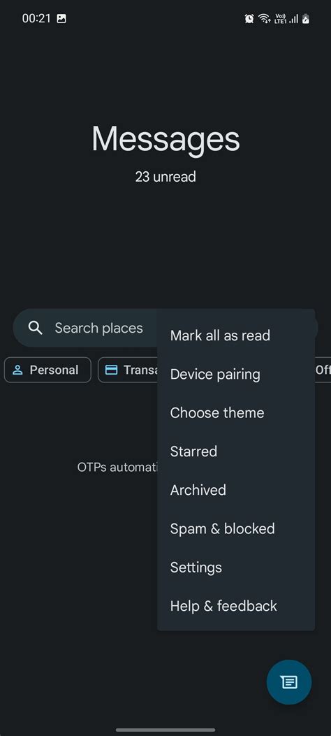 how to auto delete otp messages after 24 hours on android
