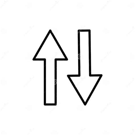 Up And Down Arrows Icon For Interface Controls Sorting Functions And