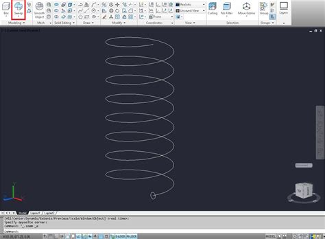How To Model A Simple Spring In Autocad Grabcad Tutorials
