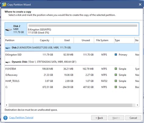 Minitool Partition Wizard Says Target Disk Is Too Small Solved Windows 10 Forums