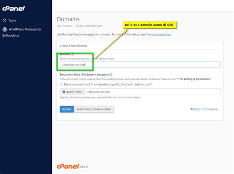 Cara Membuat Subdomain Di Cpanel Versi Baru Dasar Pengetahuan Ttm Host