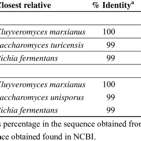 Classification Of Yeast Strains Isolated From Kefir Grains A And Download Scientific Diagram