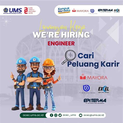 Lowongan Pekerjaan Bidang Engineer Alumny Career Employment Center University Muhammadiyah