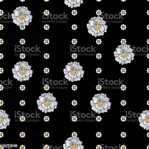 Geomrtic의 직선에 선 꽃 작은 꽃 패턴 원활한 벡터 디자인 패션 패브릭 벽지 그리고 모든 지문에 대 한 피 0명에 대한 스톡 벡터 아트 및 기타 이미지 Istock