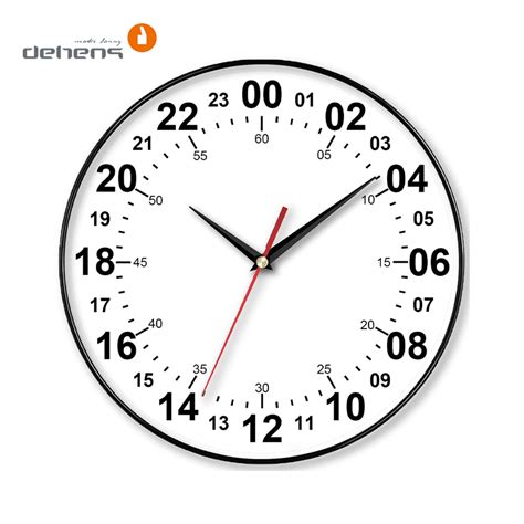 Supply 24 Hour Wall Clock Wholesale Factory Zhangzhou Deheng