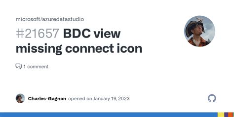 Bdc View Missing Connect Icon · Issue 21657 · Microsoft