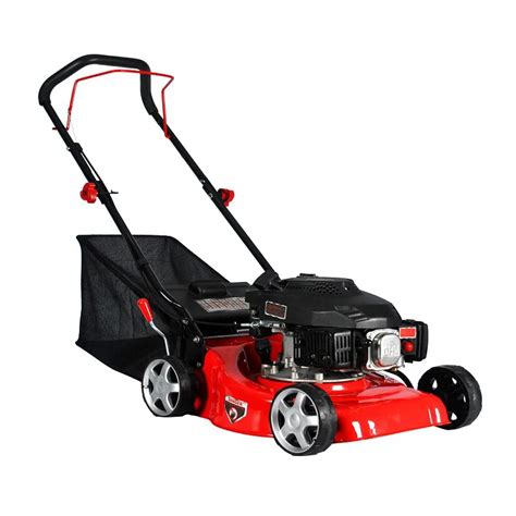 소형 가솔린 잔디 깎는 기계 자체 추진 잔디 트리머 4 스트로크 18 인치 파워 제초기 가정용 정원 과수원 요소