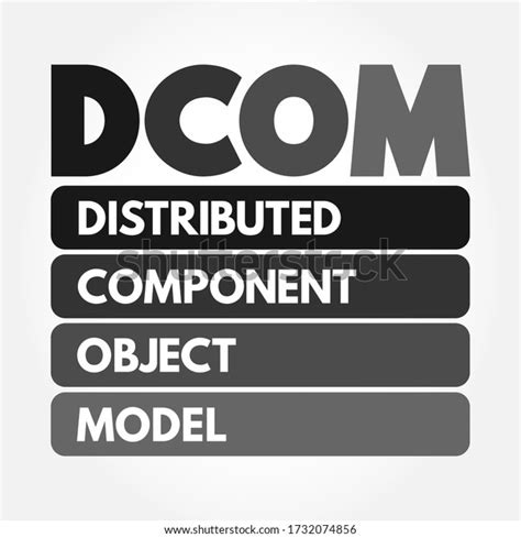 Dcom Distributed Component Object Model Acronym Stock Vector Royalty Free 1732074856
