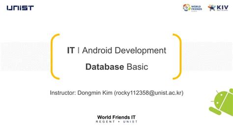 Android App Development With Mit App Inventor 2 Database Basic Ppt