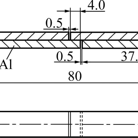 Schematic Diagram Of Shear Tensile Test Specimen Of Cca Unit Mm