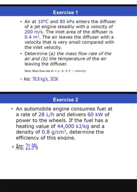 Solved Air At 10∘c And 80kpa Enters The Diffuser Of A Jet