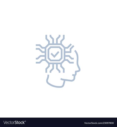 Machine Learning Artificial Neural Network Icon Vector Image
